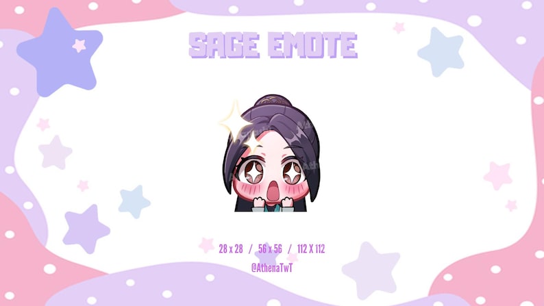 Valorant Sage Chibi Emote: Twitch/discord Streamer Asset (PNG Download ...