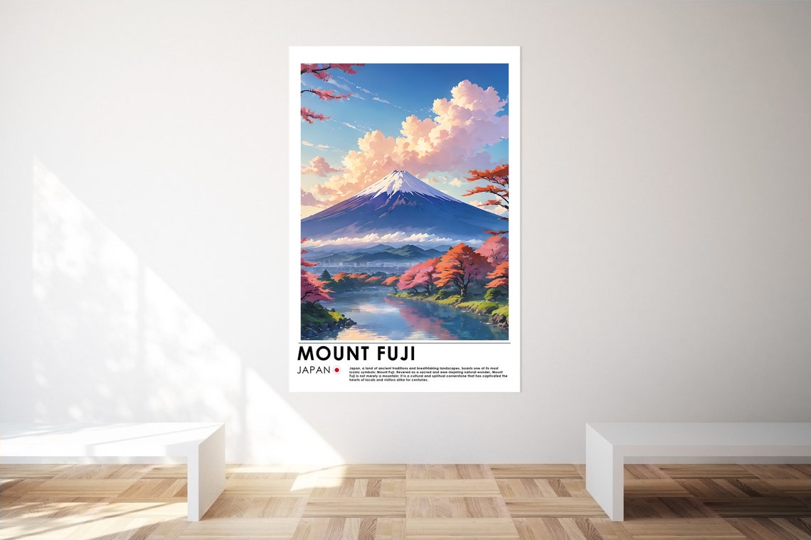 Mount Fuji Wall Art Mount Fuji Travel Poster Japan Poster - Etsy