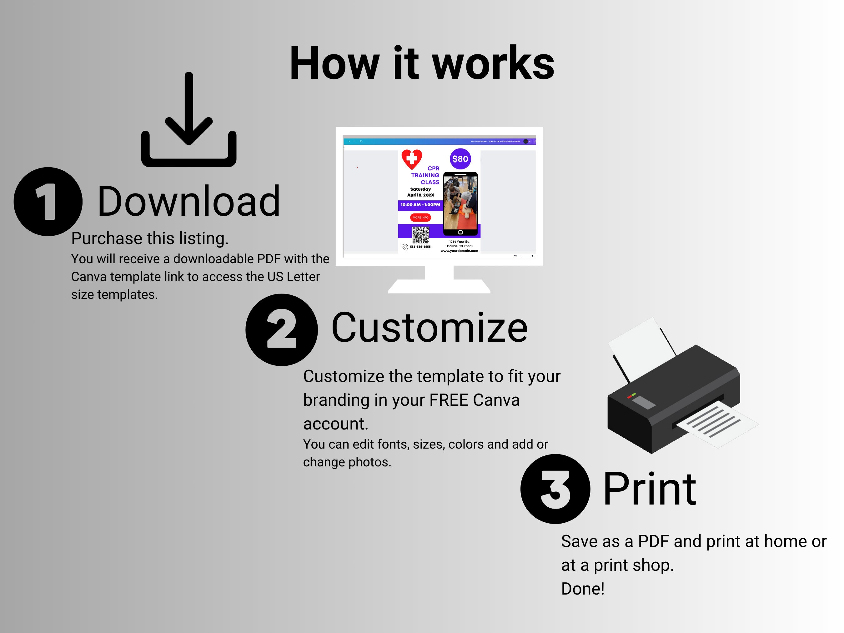 CPR Flyer Training Template CPR Marketing for Cpr Business Flyer First ...