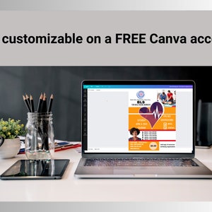 BLS CPR Flyer Template Training Certification Marketing for Cpr ...