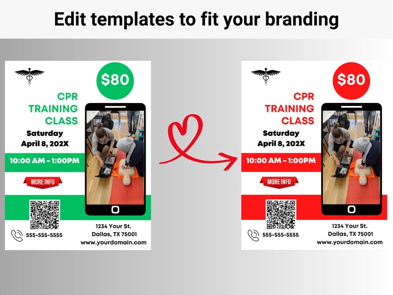 CPR Flyer Training Template CPR Marketing for Cpr Business Flyer First ...