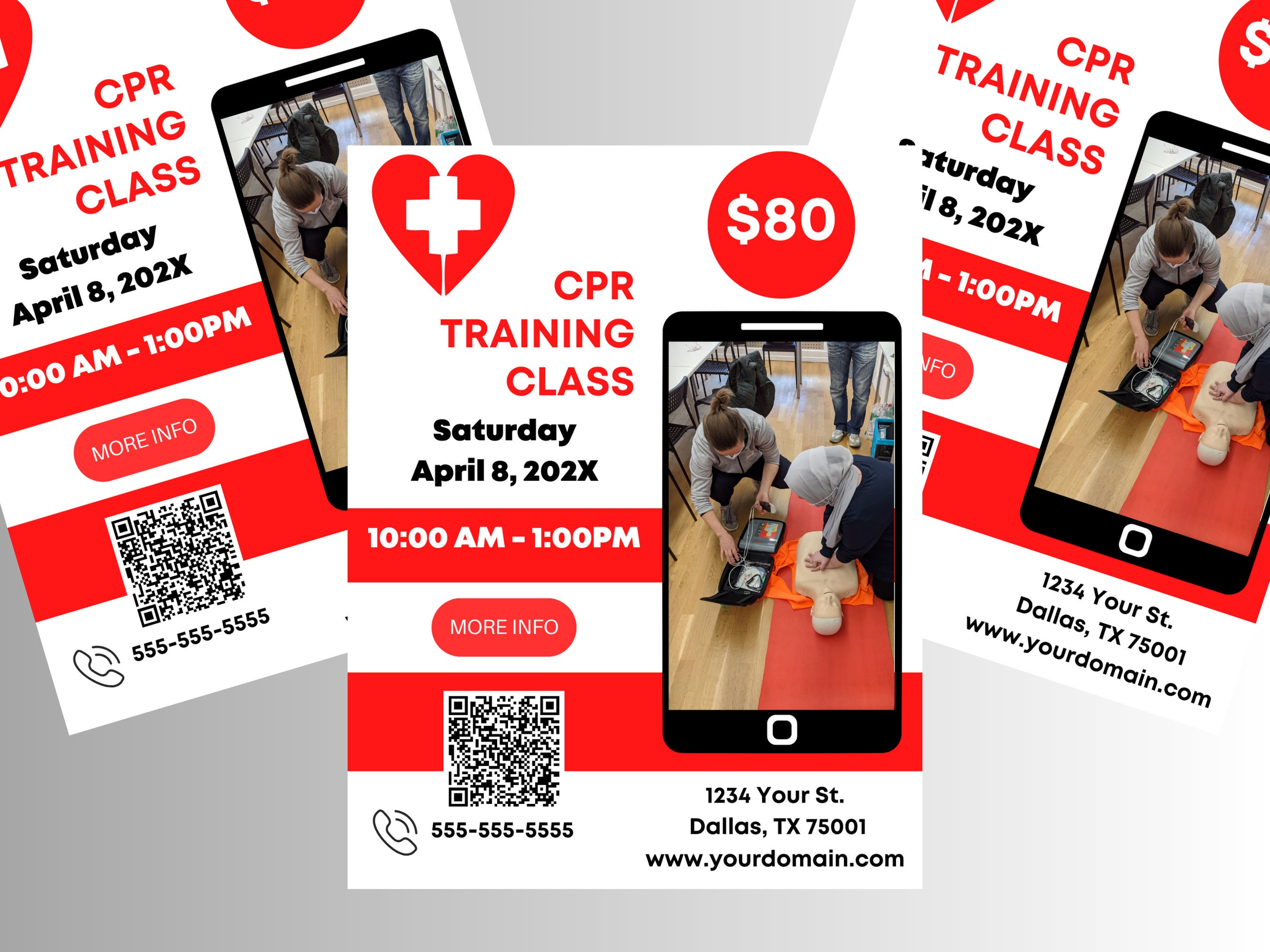 CPR Flyer Training Template CPR Marketing for Cpr Business Flyer First ...