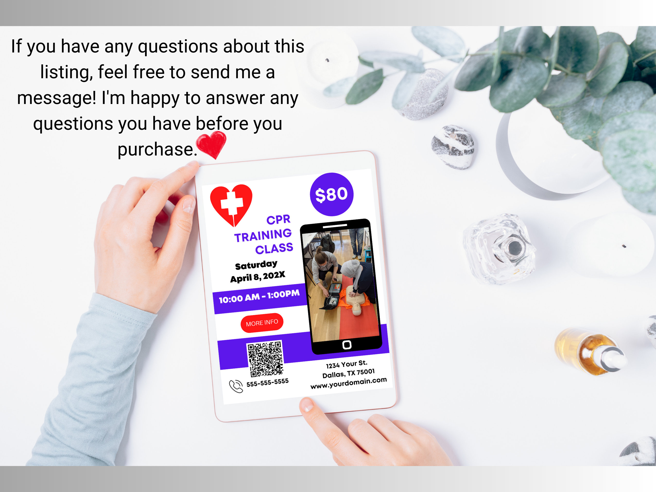 CPR Flyer Training Template CPR Marketing for Cpr Business Flyer First ...