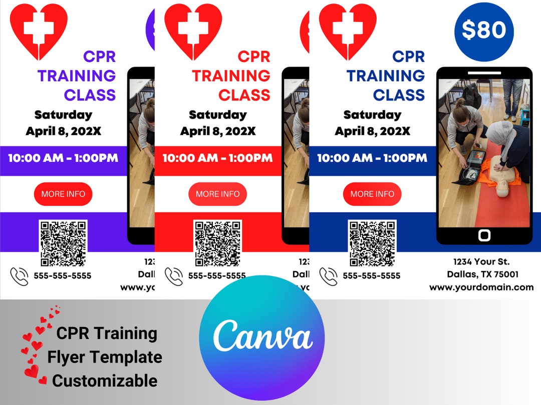 CPR Flyer Training Template CPR Marketing for Cpr Business Flyer First ...