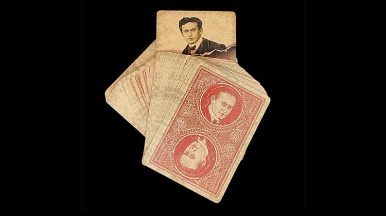 Harry Houdini Playing Cards. Houdini Luxury Playing Cards. Harry ...