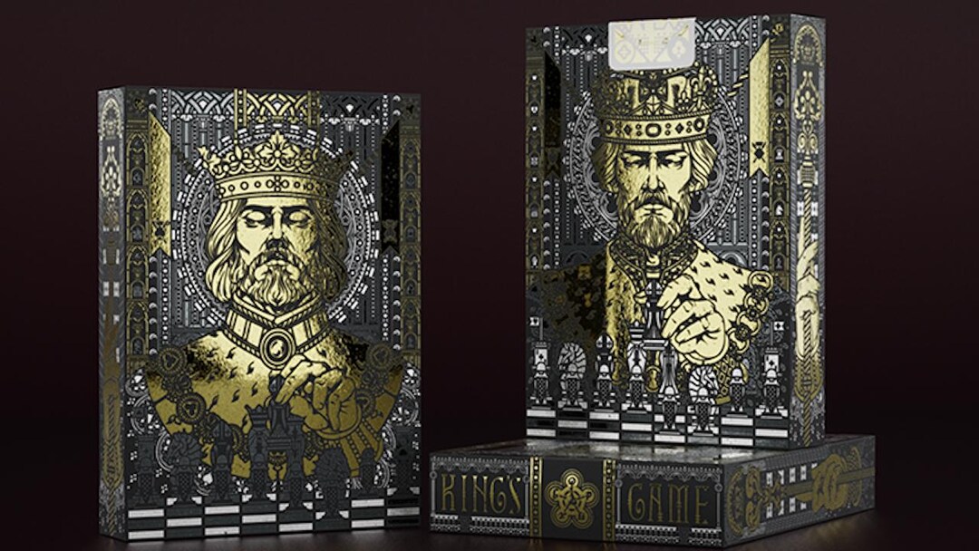 Medieval King's Luxury Playing Cards. Chess Inspired Medieval Playing ...
