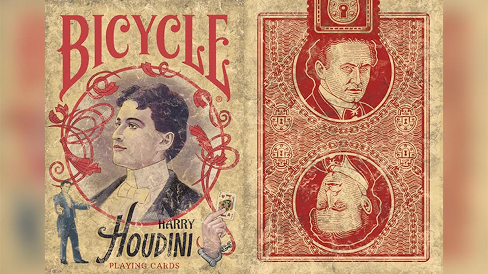 Harry Houdini Playing Cards. Houdini Luxury Playing Cards. Harry ...