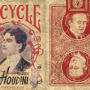 Harry Houdini Playing Cards. Houdini Luxury Playing Cards. Harry ...