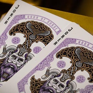 Gods of Norse Royale Luxury Playing Cards. Norse Mythology Playing ...