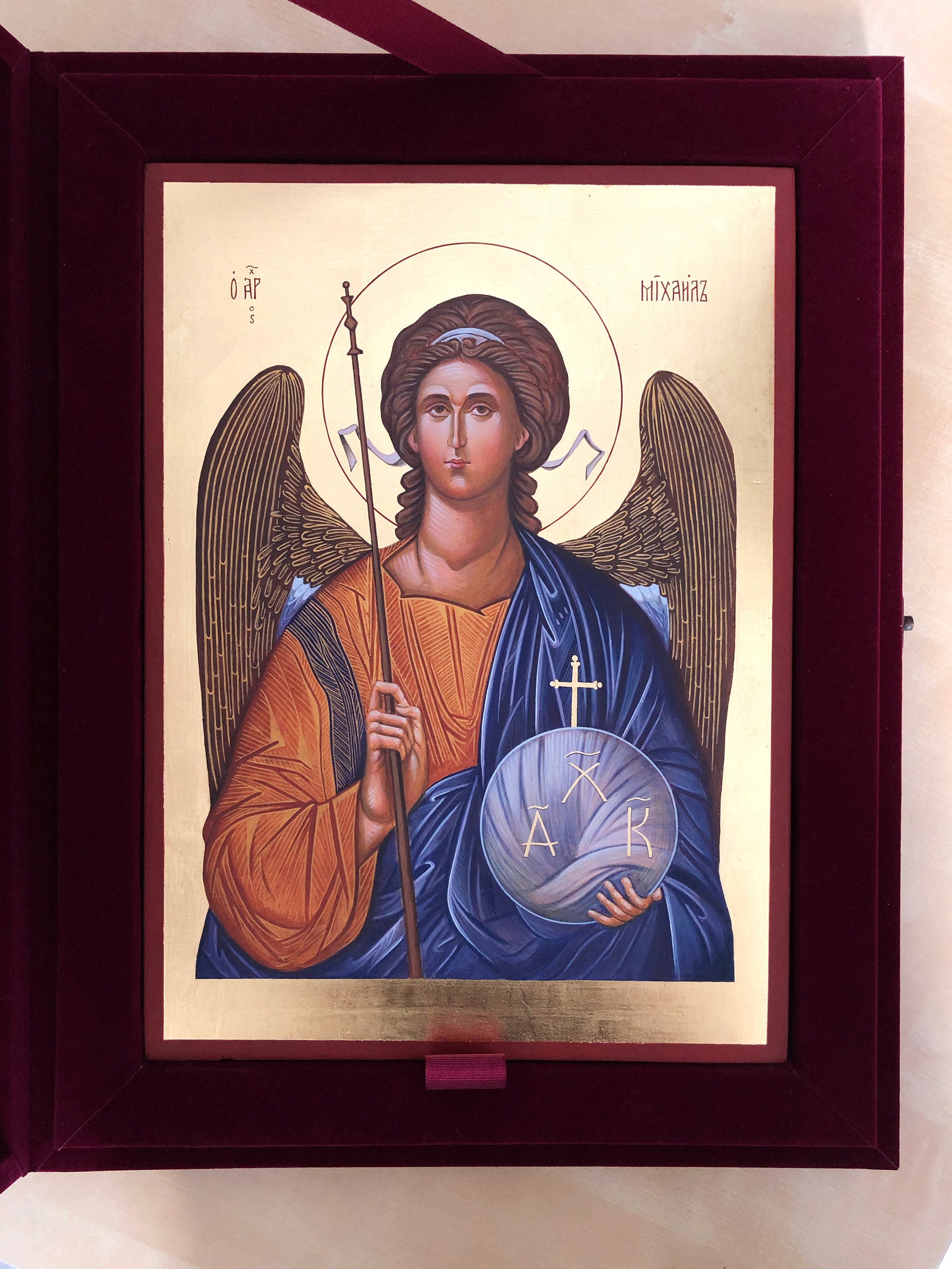 Archangel Michael Icon, Hand-painted Icon of St Michael, Byzantine Art ...
