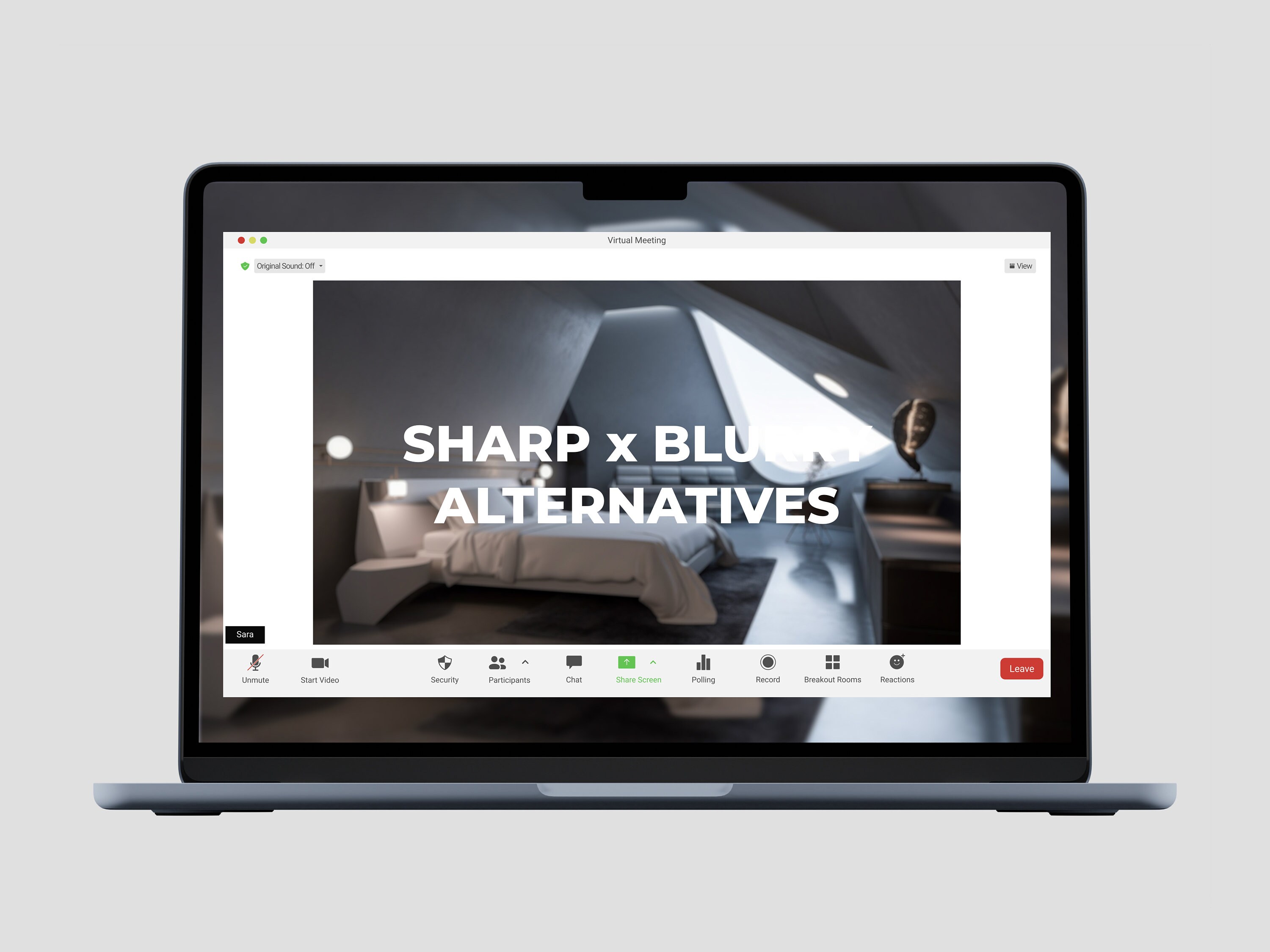 Futuristic Bedroom Virtual Background Pack for Zoom & Hangouts 5 ...