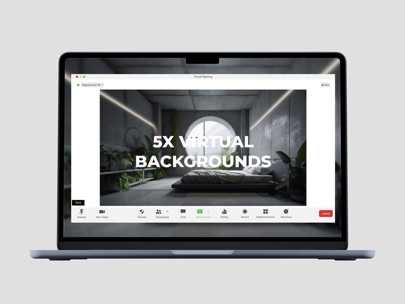 Futuristic Bedroom Virtual Background Pack for Zoom & Hangouts - Etsy