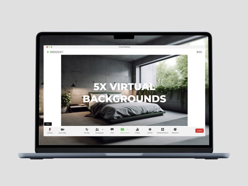 Futuristic Bedroom Virtual Background Pack for Zoom & Hangouts - Etsy