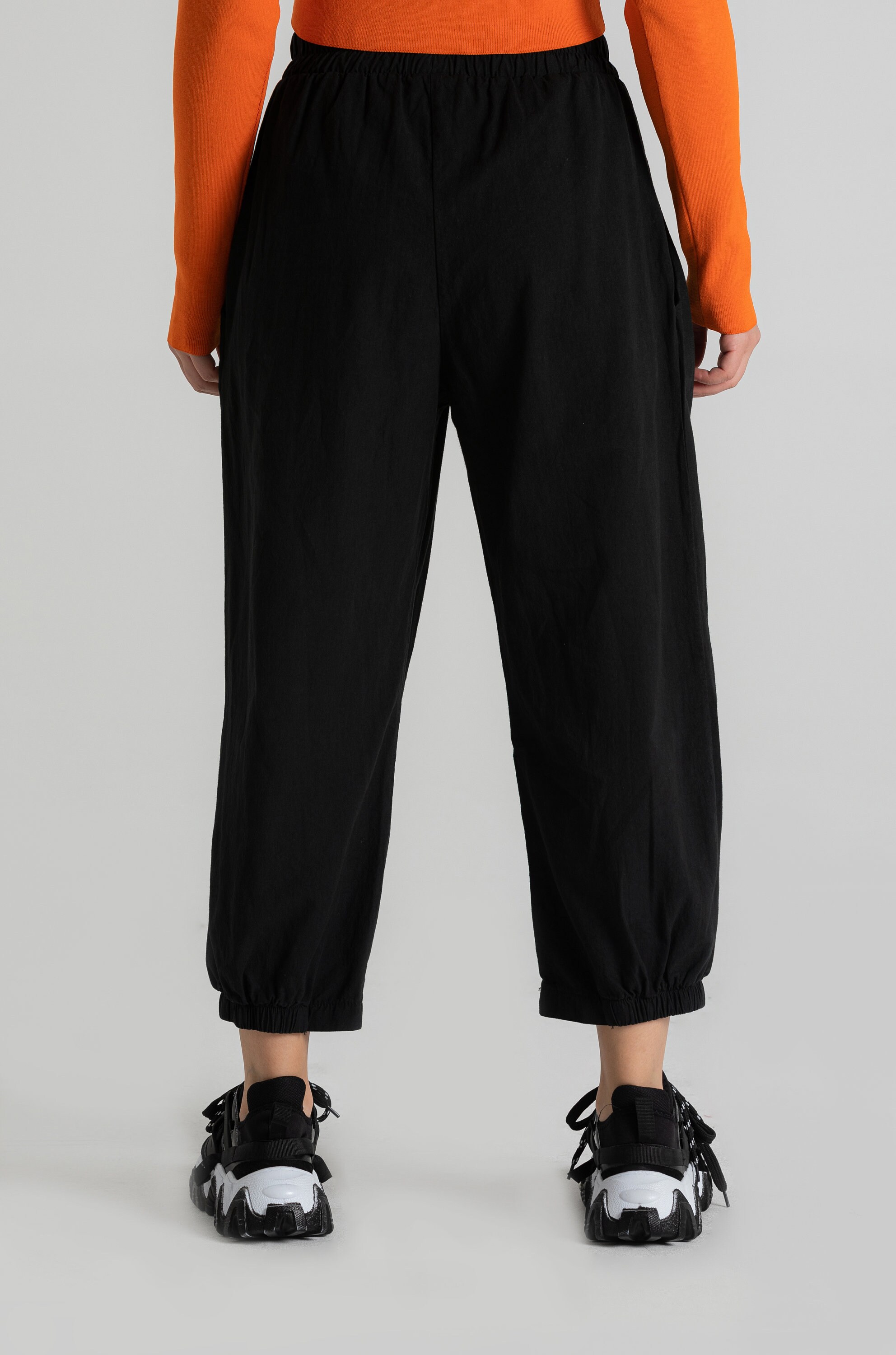 Purple Comfortable Fit Pleated Waist Elastic Waist 100% Organic Cotton ...