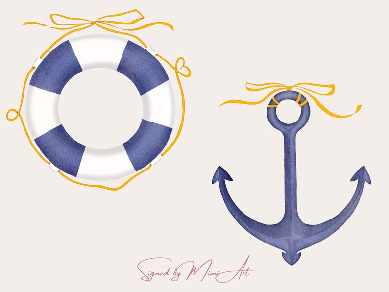 Watercolor Sea Clipart | Nautical Clipart Blue Clipart Watercolor ...