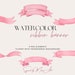 Watercolor Ribbon Banner Clipart | Banner Clip Art for Birthday Party ...