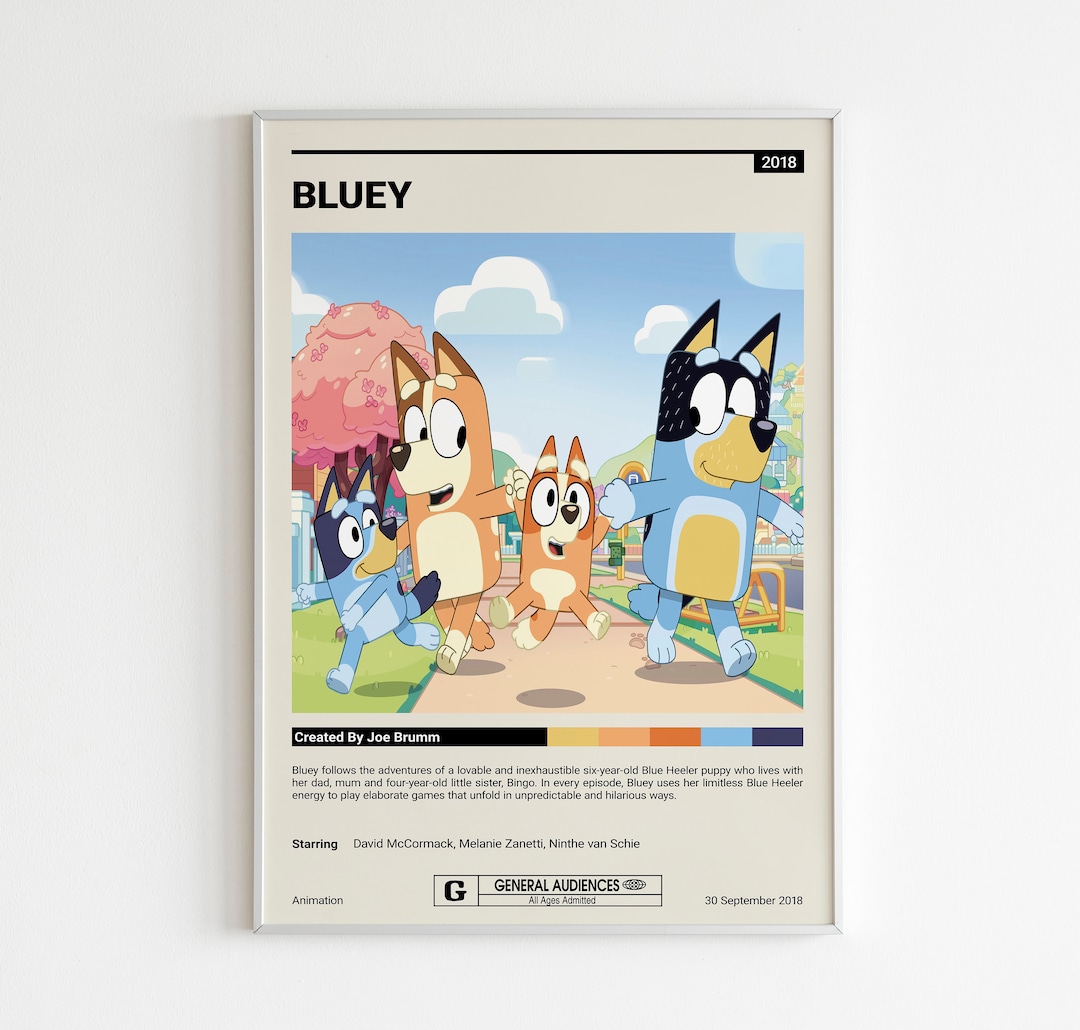 Buy Bluey Poster TV Show Poster TV Prints Wall Art Home Online in India ...