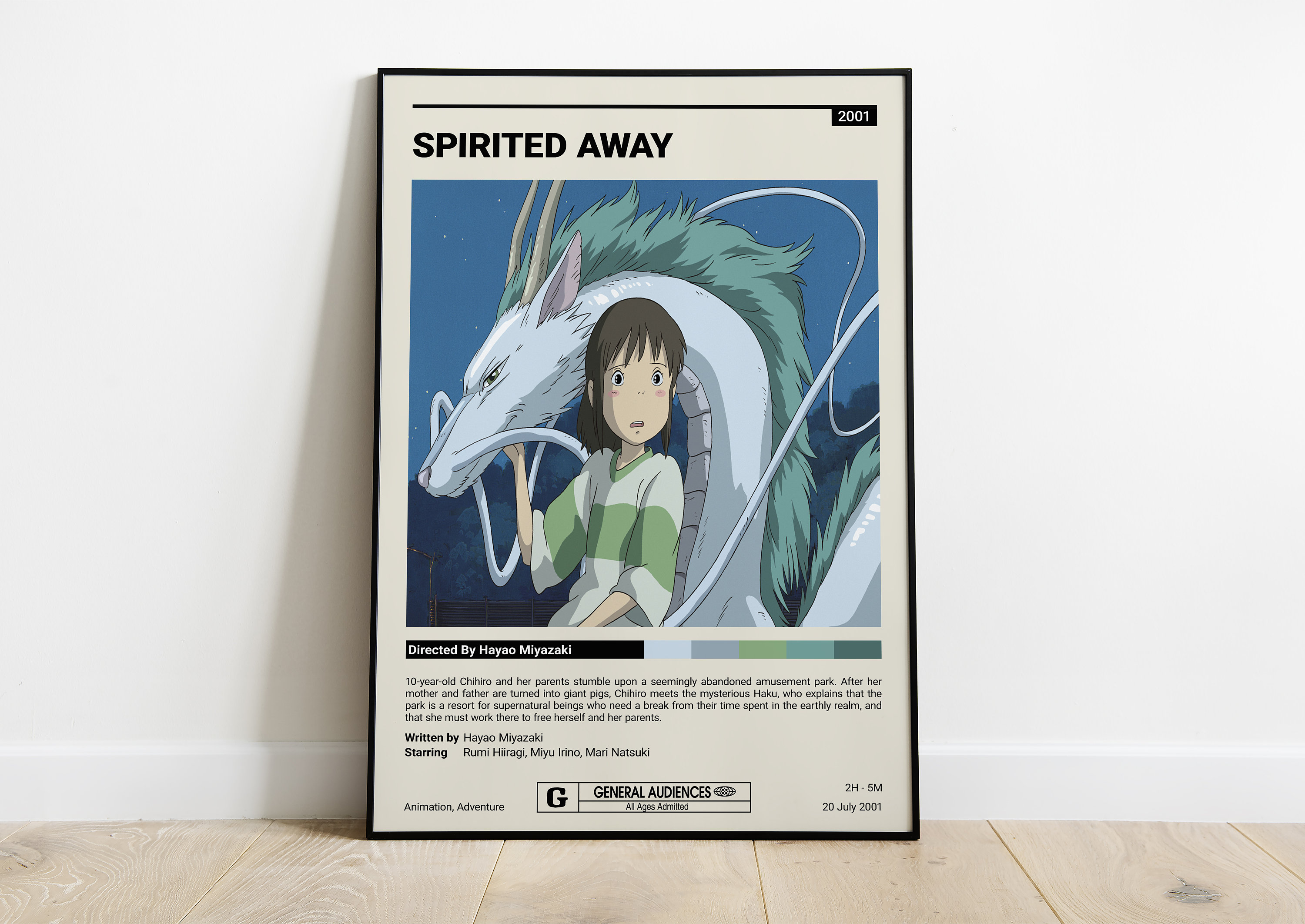 Spirited Away Movie Poster | 4 Types | Hayao Miyazaki | Anime Art ...