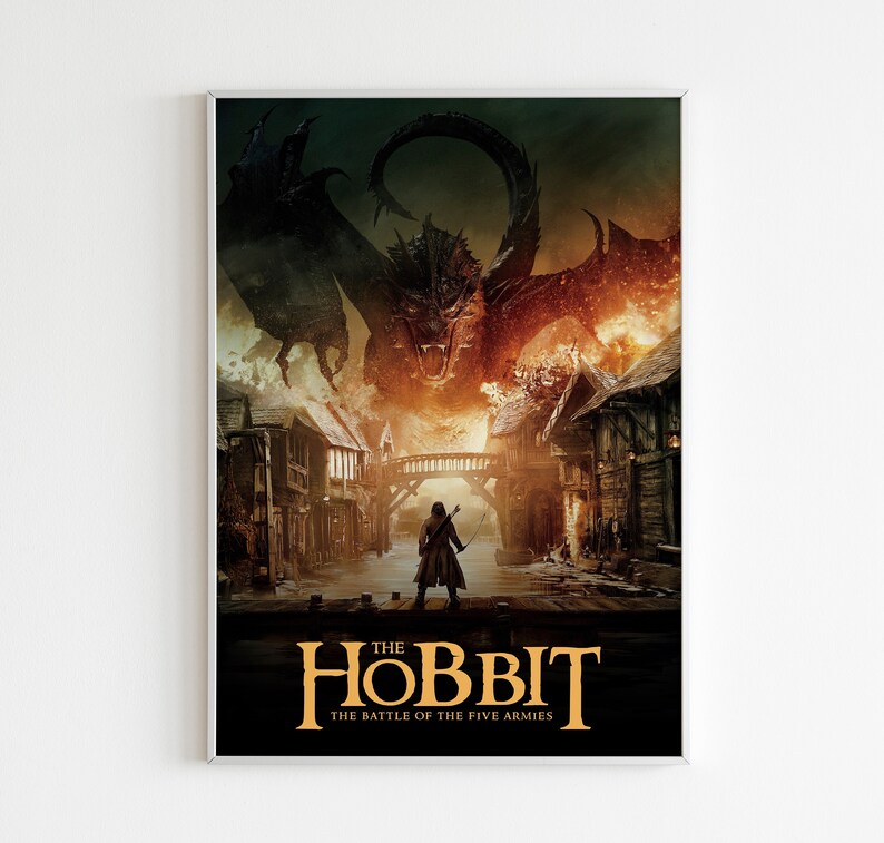 The Hobbit Movie Poster 7 TYPES Hobbit Movie Poster Set Vintage Retro ...