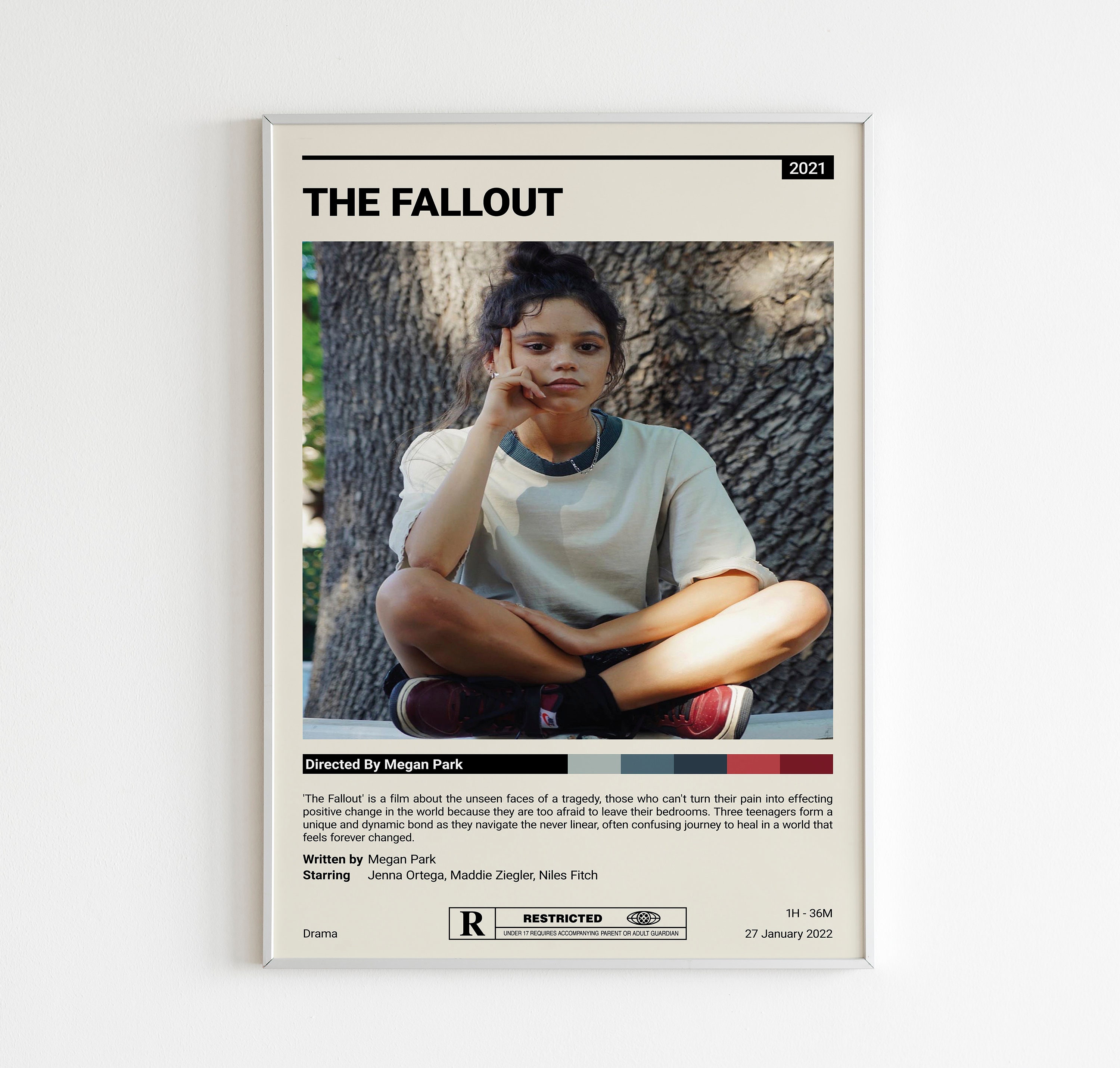Fallout Movie Print Jenna Ortega Poster Minimalist Poster Vintage Retro ...