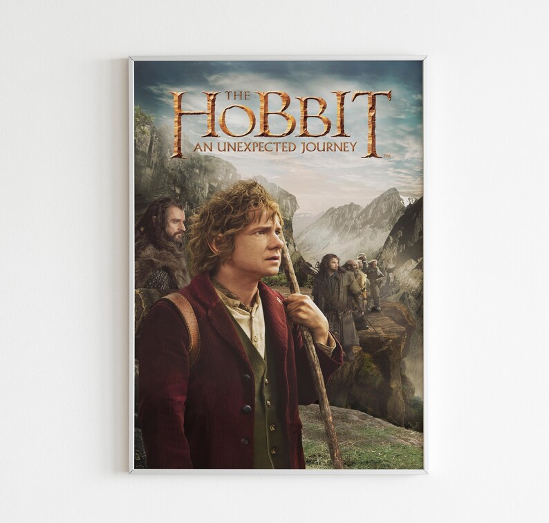 The Hobbit Movie Poster 7 TYPES Hobbit Movie Poster Set Vintage Retro ...