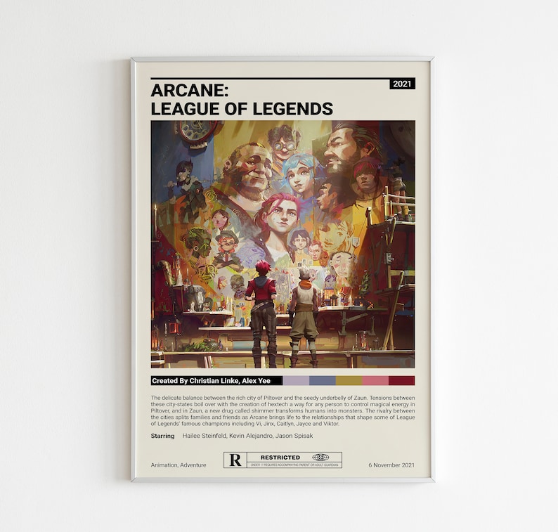 Arcane League of Legends Poster Print League of Legends Poster Arcane ...
