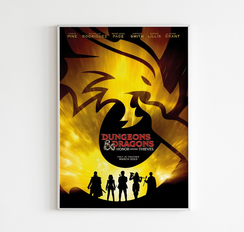 Dungeons and Dragons Movie Poster Honor Among Thieves Movie - Etsy