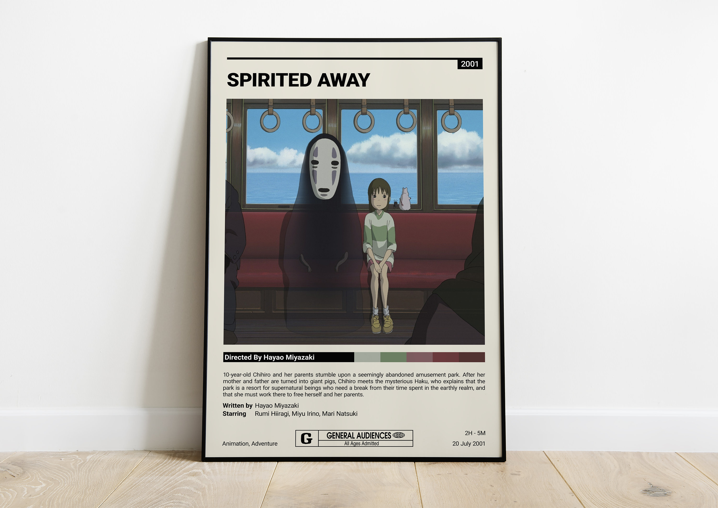 Spirited Away Movie Poster | 4 Types | Hayao Miyazaki | Anime Art ...