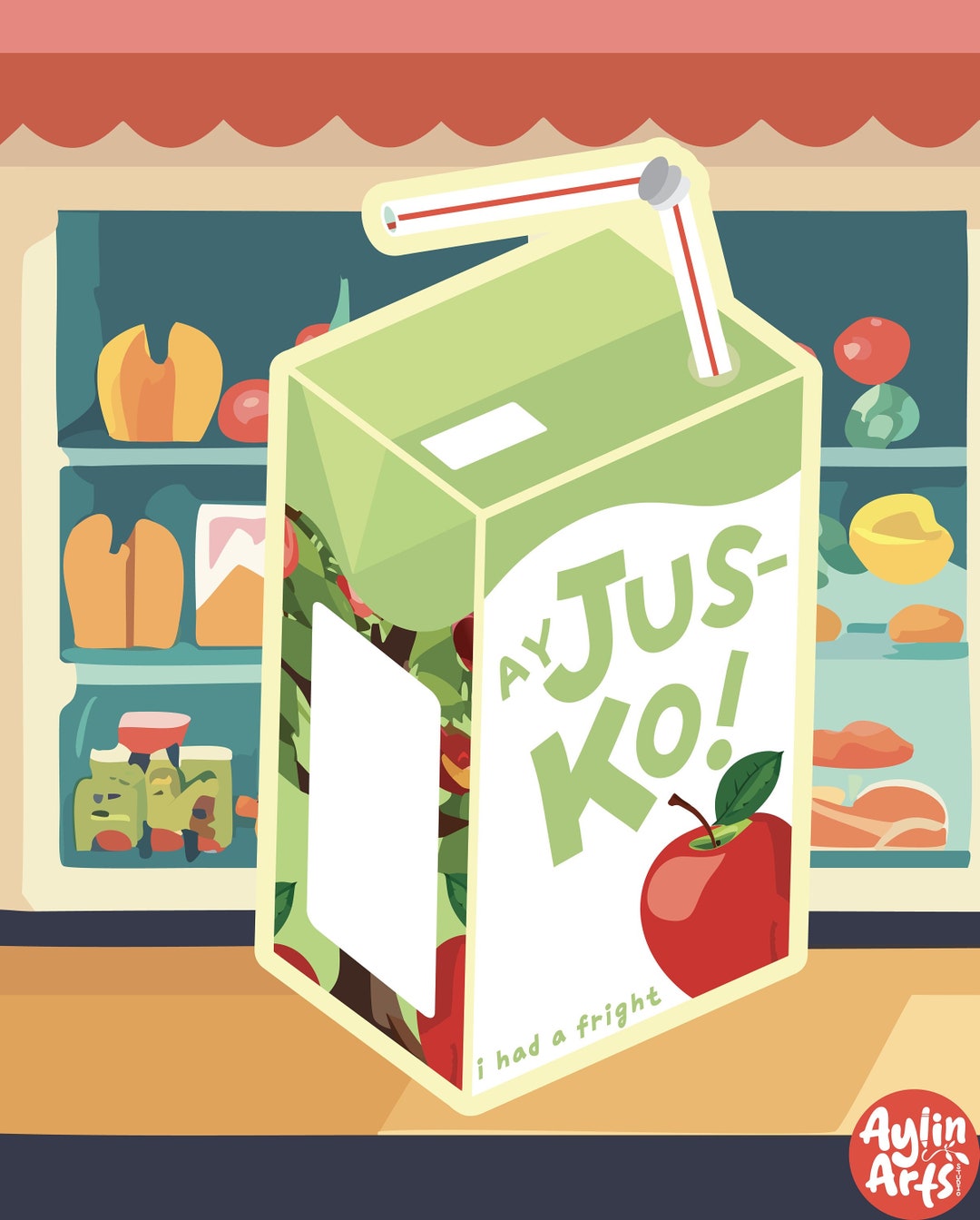 Ay Jusko AAPI Hawai'i Filipino Pun Laminated Water Resistant Vinyl ...