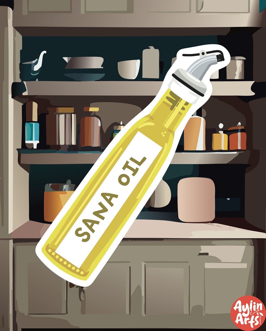 Sana All Sana Oil AAPI Hawai'i Filipino Pun Laminated Water Resistant ...