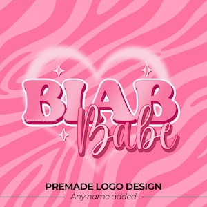 Pink Retro Logo Design, for Beauty Business Owner, Blue Funky Design ...