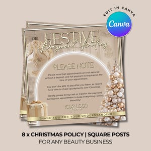 8 X Christmas Policy Instagram Templates, Instagram Feed, Edit in Canva ...