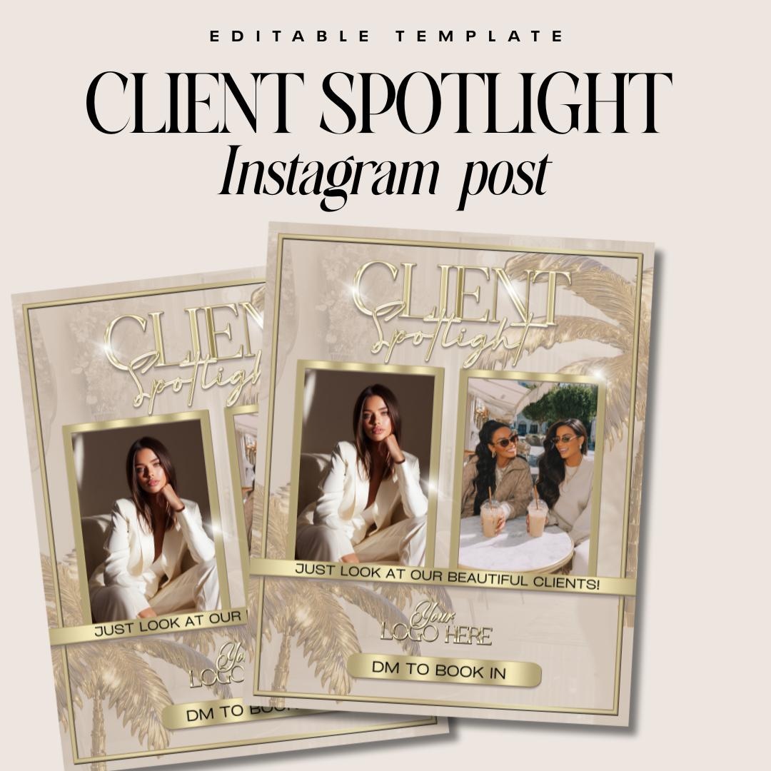 Client Spotlight Instagram Post, Before and After Post Canva Template ...