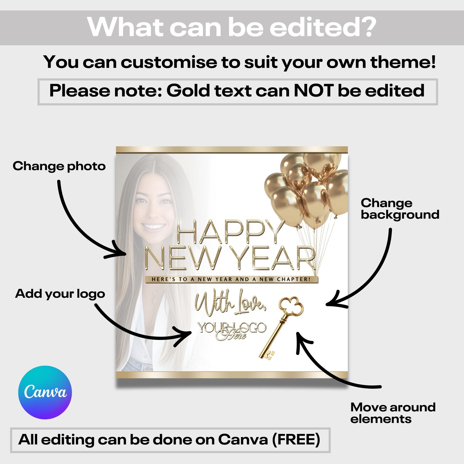 New Years Post, for Social Media, Instagram Feed, 2025 New Year, White ...