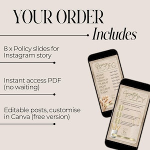 8 X Policy Instagram Story Templates, Edit in Canva, Beauty ...