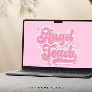 Pink Girly Logo | Funky 70s Logo, in Pastel Pink, Cute Logo, for ...