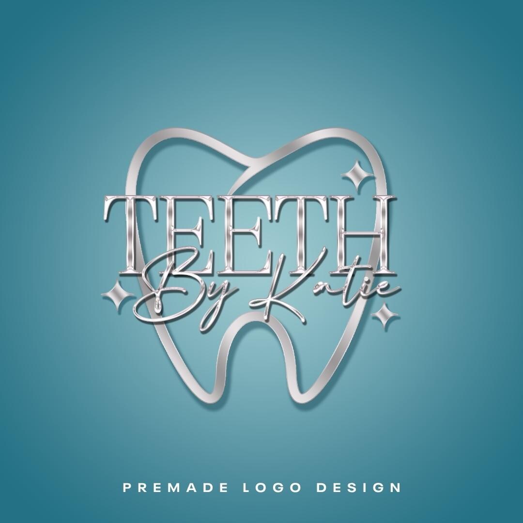 Premade Logo Silver Tooth | for Teeth Whitening, Dentist, Orthodontist ...