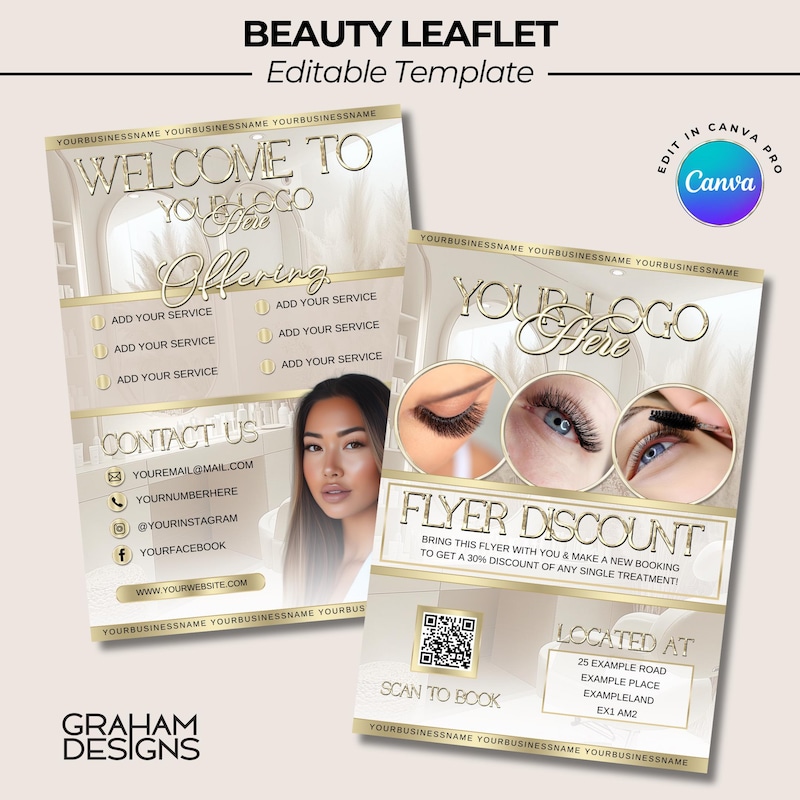 Leaflet Beauty Template - Etsy