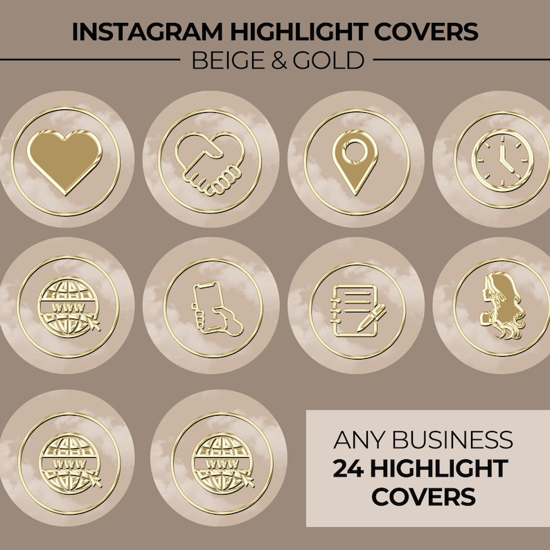 24 X Instagram Highlight, Covers for IG, Highlights, Any Business ...