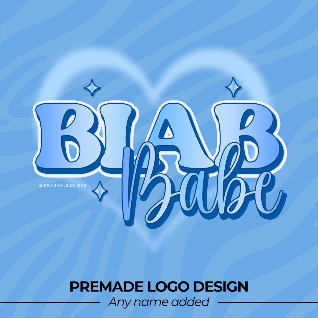 Blue Retro Logo Design, for Beauty Business Owner, Blue Funky Design ...