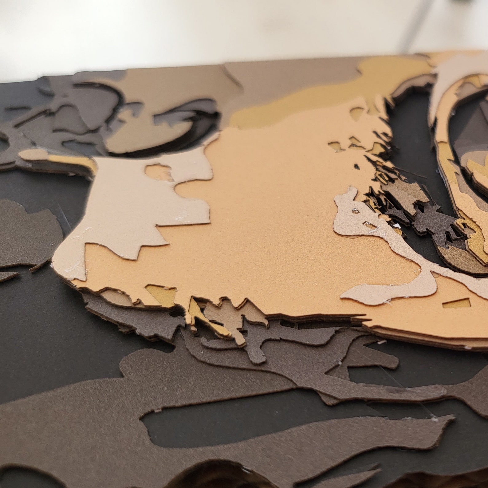 Custom Portrait From Cut Out Art 3D Style Modern Photo of Couples Bride ...