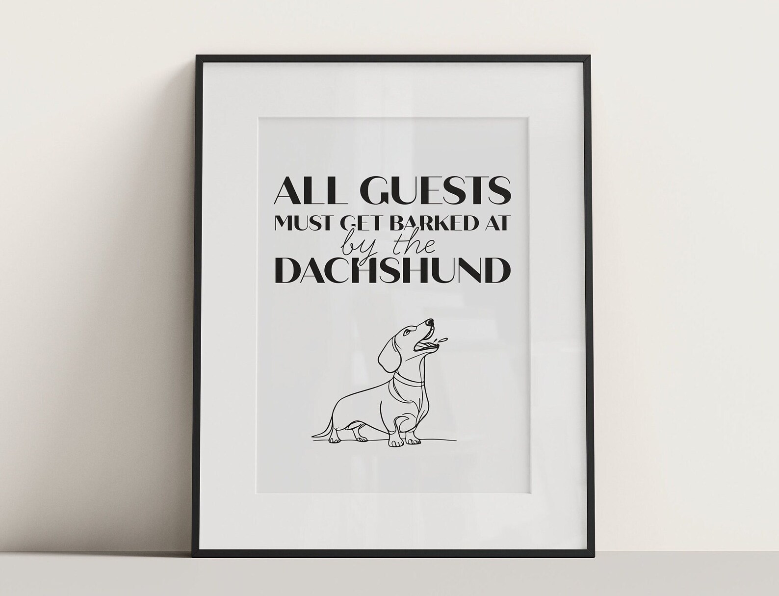 Dachshund Welcome Sign, Dachshund Prints, Digital Download, Dachshund ...