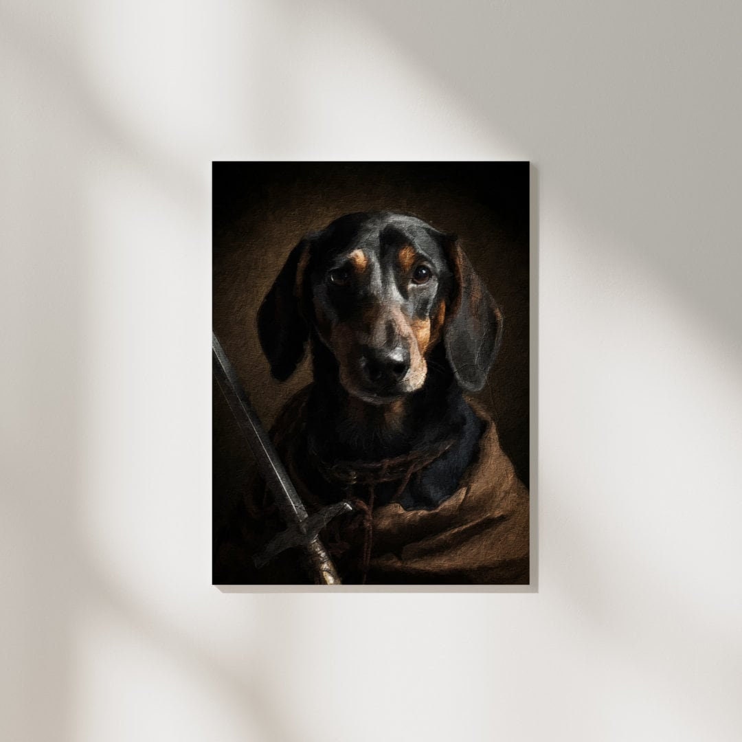 Dachshund Royal Portrait Collection Quirky Medieval Art Funny Wiener ...