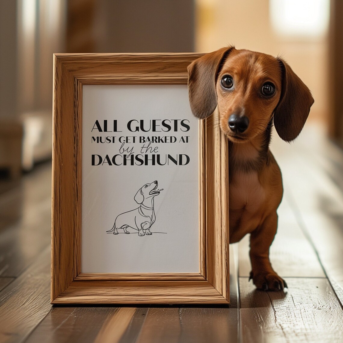 Dachshund Welcome Sign, Dachshund Prints, Digital Download, Dachshund ...