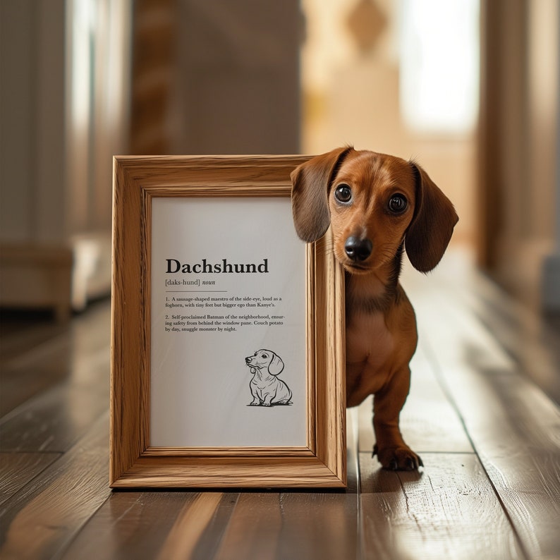 Dachshund Funny Definition | Sarcastic Printable Wiener Dog Dictionary ...