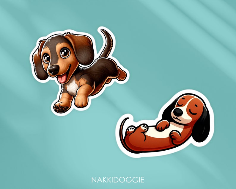 200 Cute Dachshund Sticker Bundle, Digital Stickers, for Kids ...