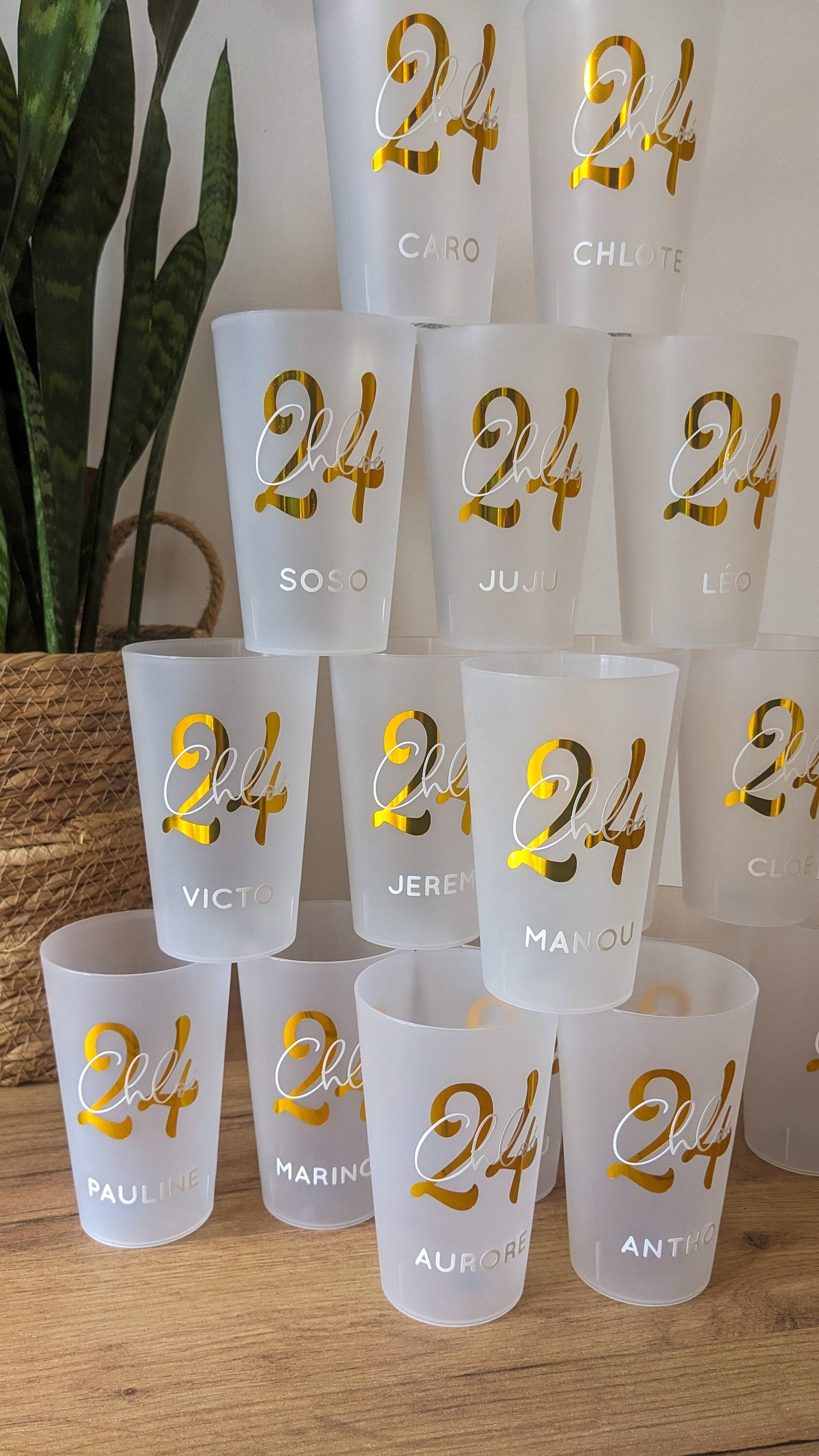 Gobelet personnalisé anniversaire verre personnalisé mariage cadeau ...