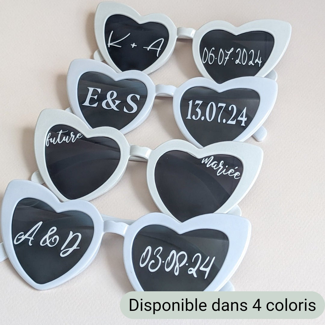 Personalized Sunglasses for Weddings, Photo Props, Bachelorette Parties ...