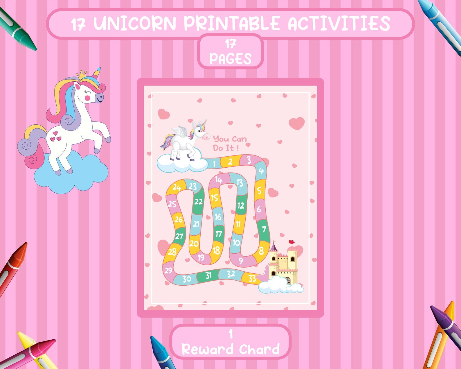 17 Unicorn Coloring Pages Printables, Unicorn Activity Pages, Unicorn ...
