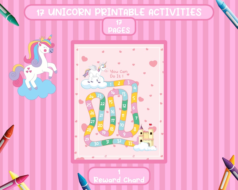 17 Unicorn Coloring Pages Printables, Unicorn Activity Pages, Unicorn ...